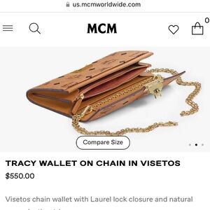 MCM | Bags | Mcm Tracy Wallet On Chain In Visetos | Poshmark